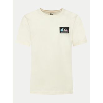 Quiksilver T-Shirt Back Flash EQYZT07605 &Eacute;cru Regular Fit