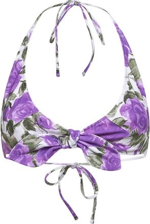 Chlo&eacute; Femme, Maillots de bain, Multicolore, Taille: 40 FR Rose Print Bikini Top