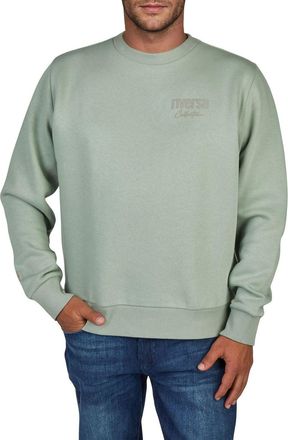 Riverso Pullover Herren mit Druck RIVJamie Regular Fit Sweatshirt Rundhals Langarm, Gr&ouml;&szlig;e:XXL, Farbe:Mineral Green-Taupe