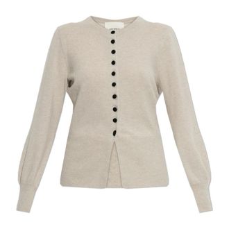Lisa Yang Maven Cardigan - Femme - Pulls - Beige - Taille: 38 FR