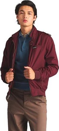 Members Only Original Iconic Racer Jacket Blouson lger en Coton, Bordeaux, L Homme