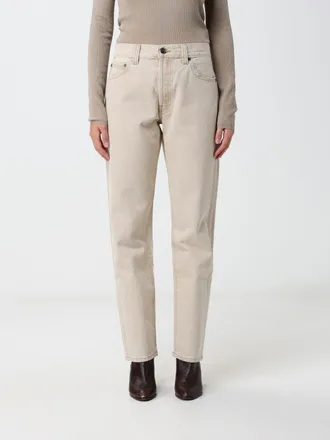 Khaite Straight-Jeans aus Baumwolldenim mit hoher Taille