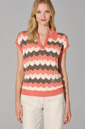 Hempage Hempage Damen vegan Pullunder Top Peach Natural Dust Brown