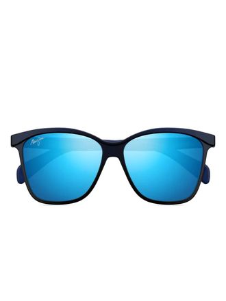 Maui Jim Liquid Sunshine Sonnenbrille mit eckigem Gestell - Blau