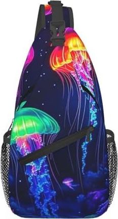 Generic Noctilucent Sac &agrave; dos &agrave; bandouli&egrave;re pour homme Motif m&eacute;duse