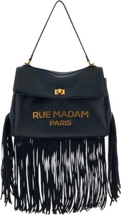 Rue Madam Femme, Sacs, Noir, Taille: ONE Size Grand sac &agrave; bandouli&egrave;re