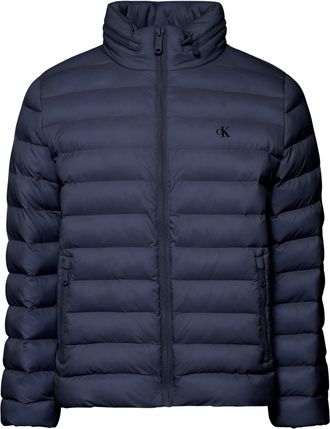 Calvin Klein Herren LS Nylon LT WT Hooded FZ Puffer LV04RC511G Jacken, Blau (Dark Sapphire), XXL, Blau (Dark Sapphire), XXL Plus