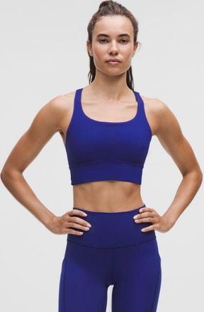 lululemon Soutien-gorge Energy Long pour Femmes - Bleu - Taille 10