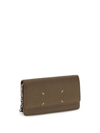 Maison Margiela Womens Grained Leather Wallet Field Calf Bos Taurus