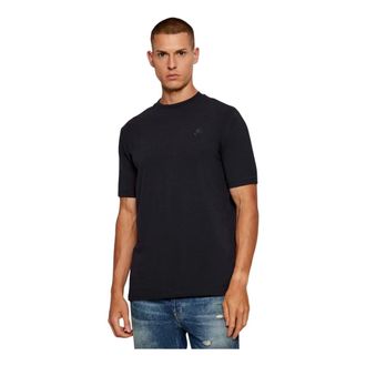 Karl Lagerfeld Homme, Tops, Noir, Taille: 2XL T-shirt avec broderie Karl