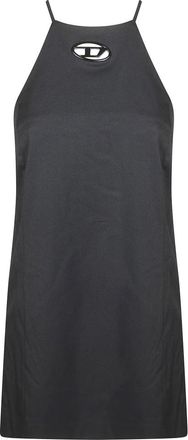 Diesel Femme, Robes, Noir, Taille: 40 FR Abito Scollo Americana