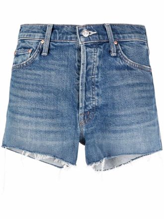 Mother short The Tomcat en jean - Bleu