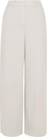 Bomboogie Femme, Pantalons, Beige, Taille: 34 FR Pantalon Palazzo en Satin de Coton