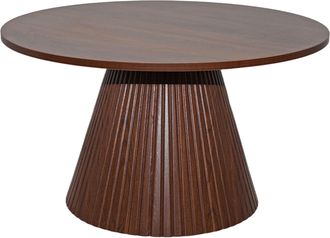 Oviala Couchtisch, rund, 80 cm, modern, Holzoptik, dunkel