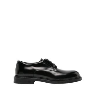 Emporio Armani Derby Schuhe Essential aus geb&uuml;rstetem Leder - - Shoes - Herren - Schwarzk - 44 EU