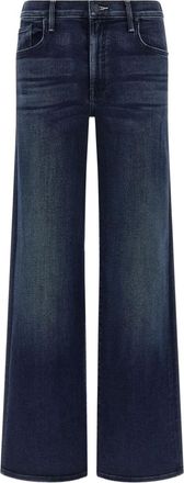 Mother Halbhohe Wide-Leg-Jeans - Blau