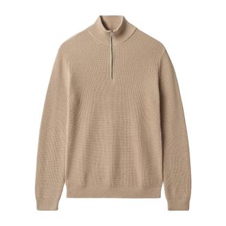 Gabba Rollkragen Strickcape in Hell Sand - - Knitwear - Herren - Beige - S