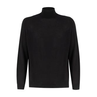 Drumohr Moderne Passform Pullover f&uuml;r W&auml;rme - - Knitwear - Herren - Schwarzk - XL