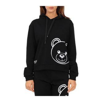 Moschino Teddyb&auml;r Logo Hoodie - - Sweatshirts & Hoodies - Damen - Schwarzk - S