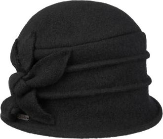 Mcburn Chapeau en Laine Foul&eacute;e Maliva Chapeau pour Femme (Taille Unique - Noir)