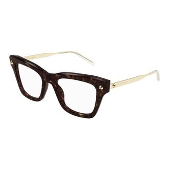 Alexander McQueen Am0484O 006 Optischer Rahmen - - Accessories - Damen - Braun - 52 MM
