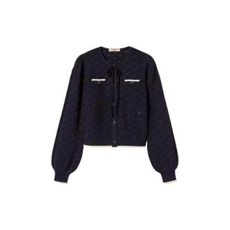 Twinset Femme, Pulls, Bleu, Taille: 42 FR Milan Cardigan