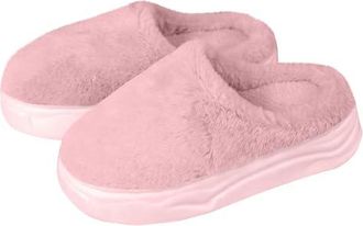 Generic Pantoufles dhiver moelleuses avec doublure en polaire &eacute;paisse pour une maison chaude et confortable - Chaussons en coton avec doublure en polaire Chau