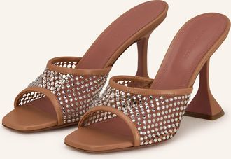 Amina Muaddi Amina Muaddi Mules Lupita Mit Schmucksteinen braun