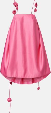 LEO LIN Robe Fiona en satin à fleurs