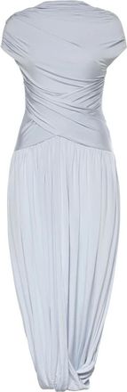 Self Portrait Femme, Robes, Bleu, Taille: 42 FR Ruffled Midi Dress