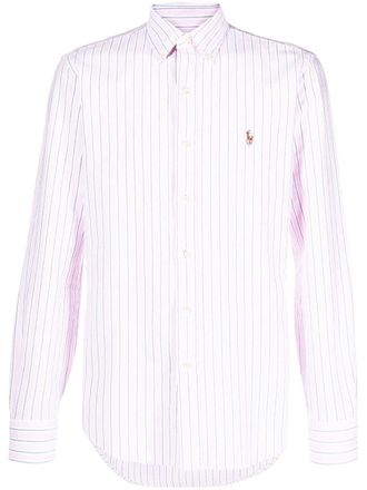 Polo Ralph Lauren chemise ray&eacute;e &agrave; motif Polo Pony - Rose
