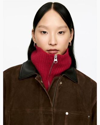 Arket Krageneinsatz Aus Wolle -Rot