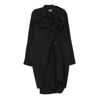 Junya Watanabe Jr-O042-051 Hemdblusenkleid - - Dresses - Damen - Schwarzk - S