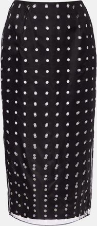 Emilia Wickstead Bleistiftrock Bethan aus Seiden-Taft