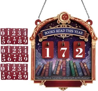 Generic Dieses Jahr Gelesene B&uuml;cher | Tischdekoration Aus Holz | Das Schild Books Read This Year Mit Nummernschild 30 Aus Hochwertigem Holz Verleiht Ihrem Zuh