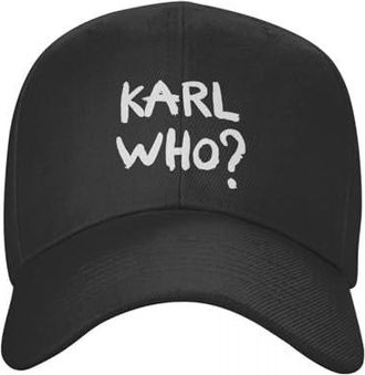 Generic Casquette de baseball personnalis&eacute;e Karl Who Slogan Casquette de baseball pour homme et femme Chapeau de camionneur respirant Streetwear Cadeau