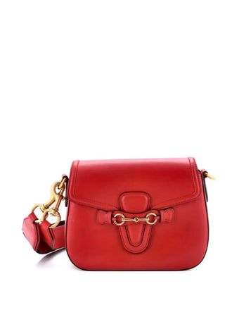 Gucci Lady Web Leather Medium shoulder bag - Rouge