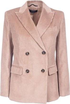 Max Mara Femme, Vestes, Beige, Taille: 40 FR Katanga Blazer crois&eacute;
