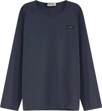 Miu Miu Damen, Oberteile, Grau, SGr&ouml;&szlig;e