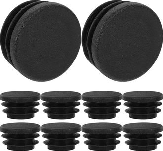 Lurrose 50 St&uuml;ck M&ouml;bel Fu&szlig;kappen Rundrohr Endkappen Stuhlbeine Bodenschutz Schutzkappen f&uuml;r Gartenst&uuml;hle und Tische rutschfest Einfache Montage Langlebig Pass
