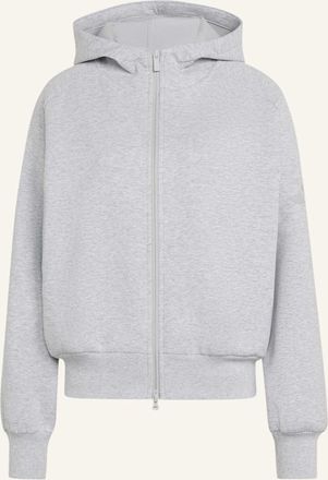 adidas Soft Lux Kapuzenjacke, Reissverschluss grau