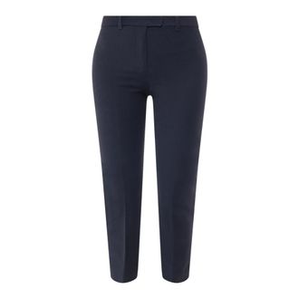 Max Mara Femme, Pantalons, Bleu, Taille: 44 FR Pantalon Bleu &agrave; Pinces au Dos