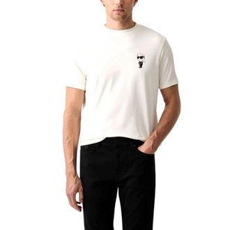 Karl Lagerfeld Rundhals-T-Shirt - - Tops - Herren - Wei&szlig; - M