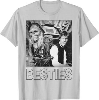 Star Wars Han Solo Chewbacca Besties Graphic T-Shirt T-Shirt
