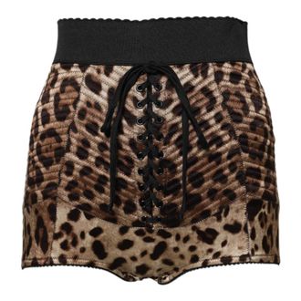 Dolce & Gabbana High Waist Shorts - - Shorts - Damen - Braun - S