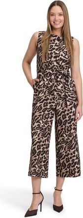 Betty Barclay Damen Jumpsuit mit Eingrifftaschen 44, Schwarz/Beige