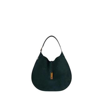 Polo Ralph Lauren Sac &agrave; bandouli&egrave;re Polo ID en daim - Femme - Sacs - Bleu - Taille: ONE Size