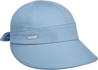 Seeberger Casquette Sunshine Casquette pour Femme Casquette avec &eacute;tiquette (Taille Unique - Bleu Clair)