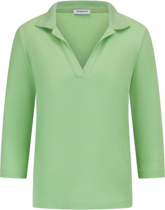 Peter Hahn Polo-Shirt 3/4-Arm Peter Hahn gr&uuml;n