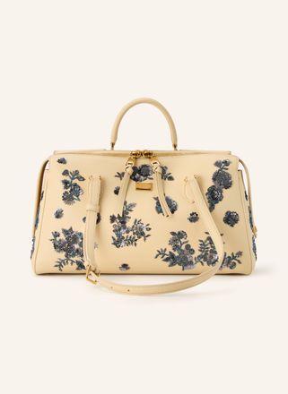 Dolce & Gabbana Handtasche Vittoria Medium Mit Pailletten beige